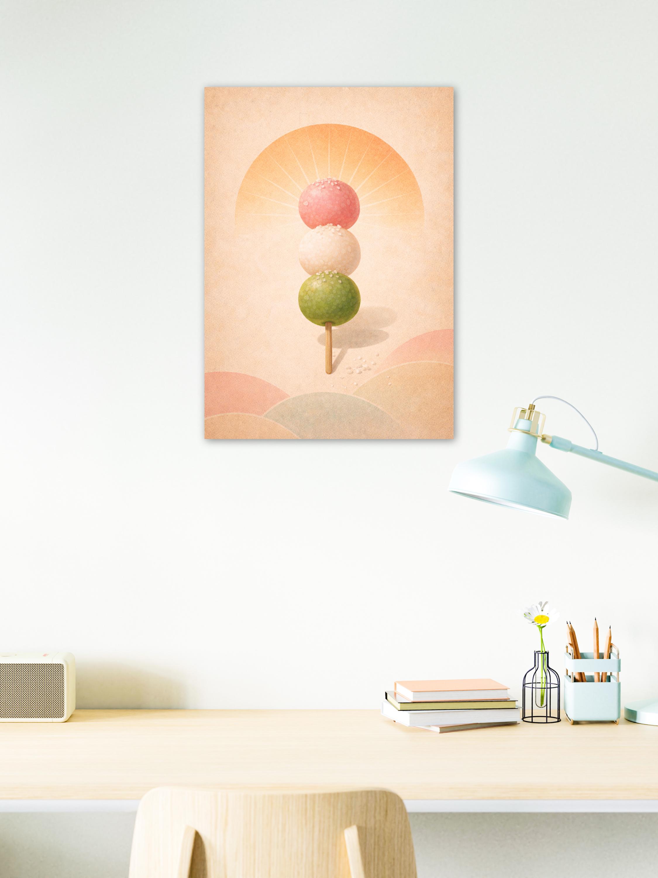 Hanami Dango Japanese Dessert Wall Art | Minimalist Wagashi Poster ...