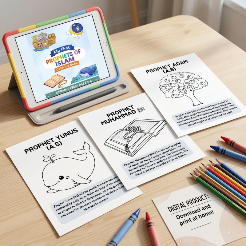 Islamic Coloring Book - Etsy