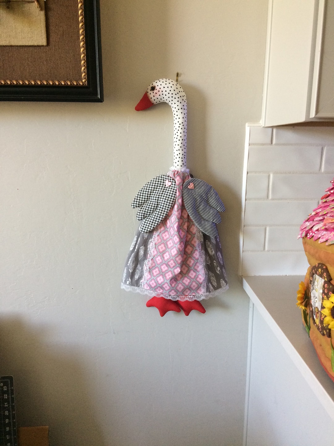 Goose PLASTIC Bag HOLDER, Plastic Bag Holder, Kitchen Storage,goose Bag ...