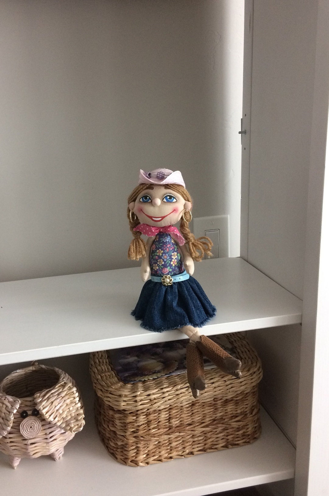 Cowboy Rag Doll Rag Doll Cowboy Cowboy Fabric Doll Cowboy - Etsy