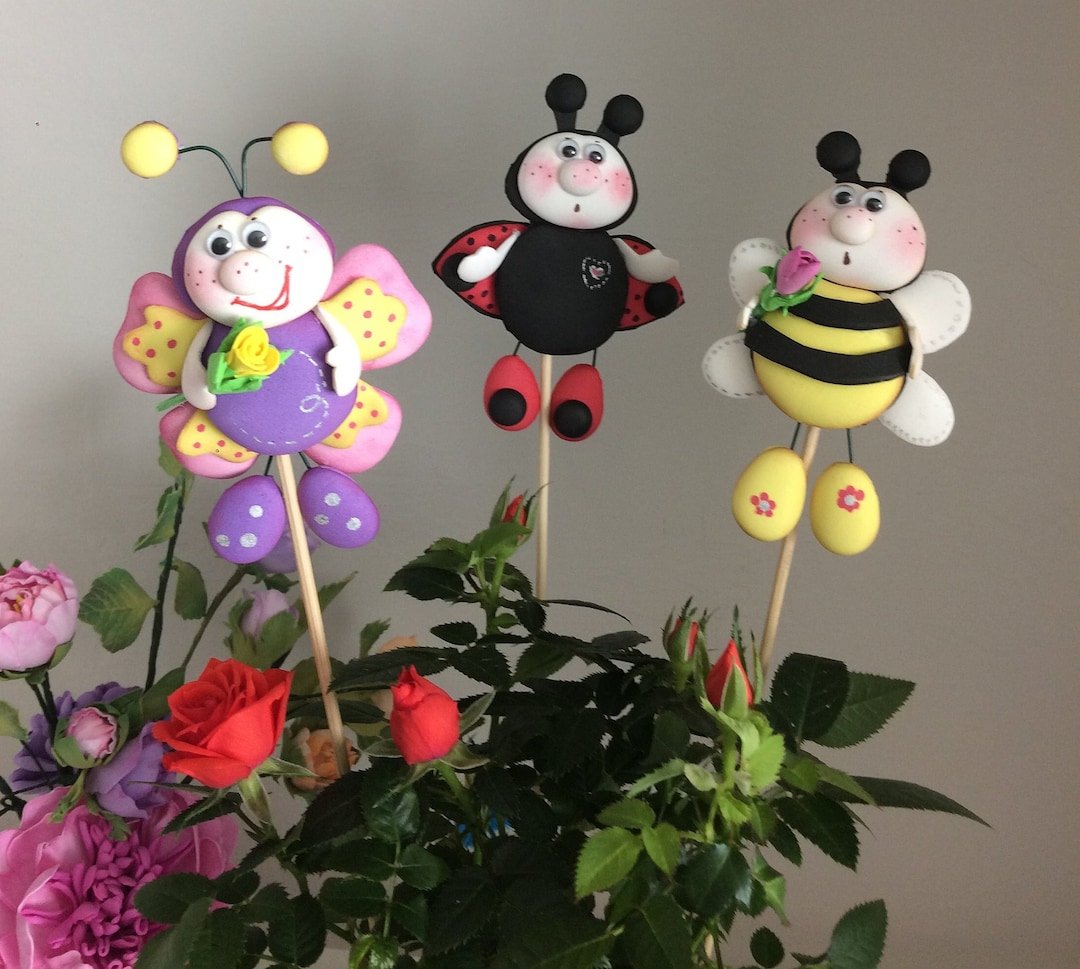 Lady Bug Foam Doll , Bee Foam Doll,butterfly Foam Doll, Flower Garden ...