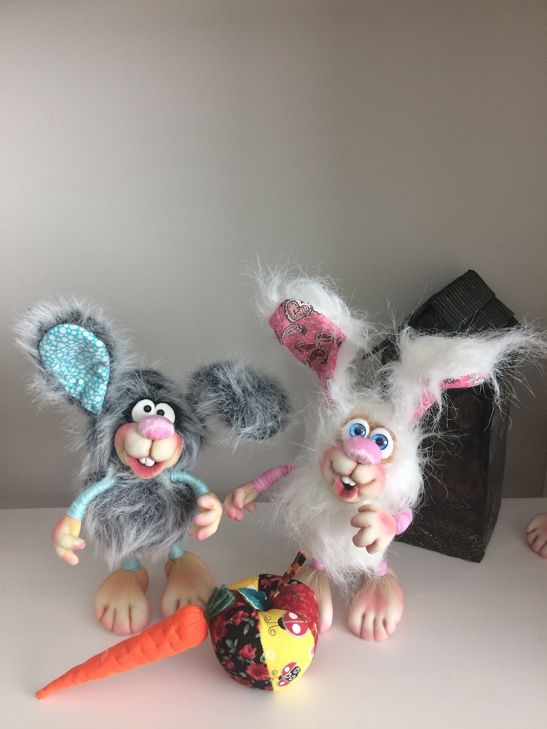 Rabbit Rag Doll, Rabbit Fabric Doll - Etsy