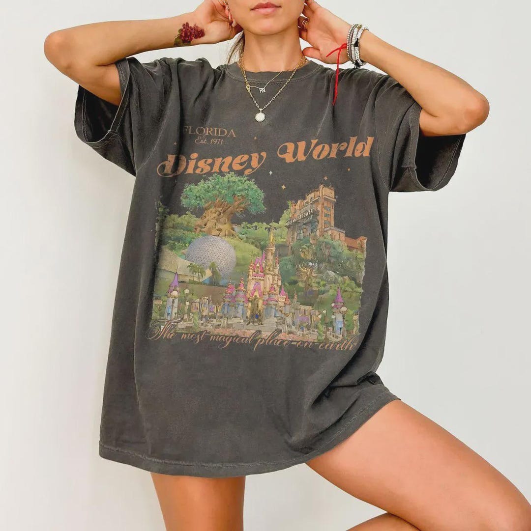 Vintage Florida Est. 1971 Disney World Shirt, Trip Tee, Tree of Life ...