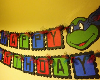Ninja Turtles Banner | Etsy