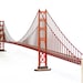 Golden Gate Bridge Lasercut Wood Model - Etsy