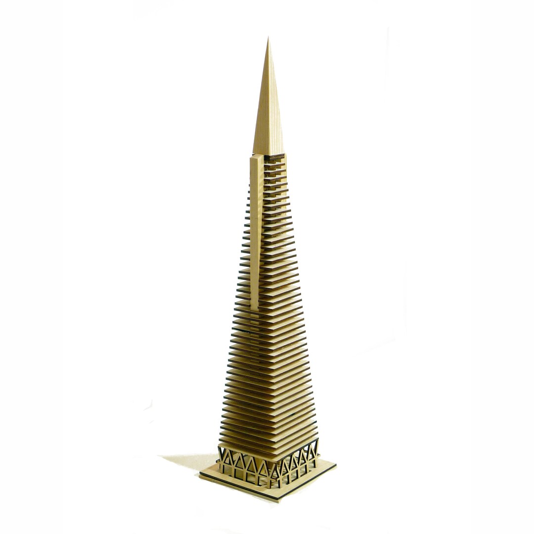 Transamerica Pyramid Lasercut Model Kit - Etsy