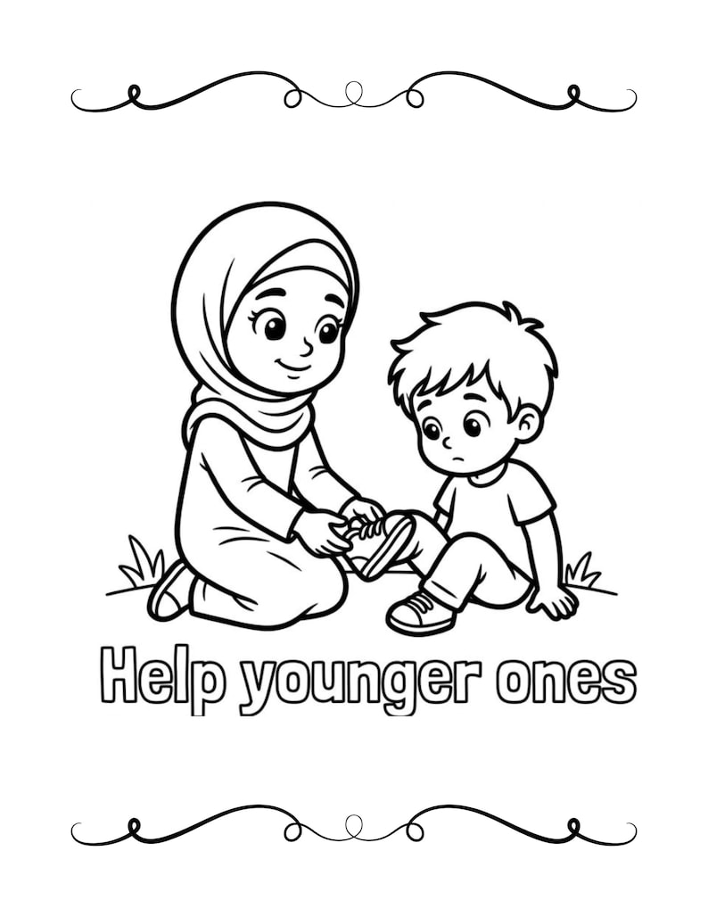 Islamic Coloring Book for Kids | Good Deeds for Allah | Muslim Kids ...
