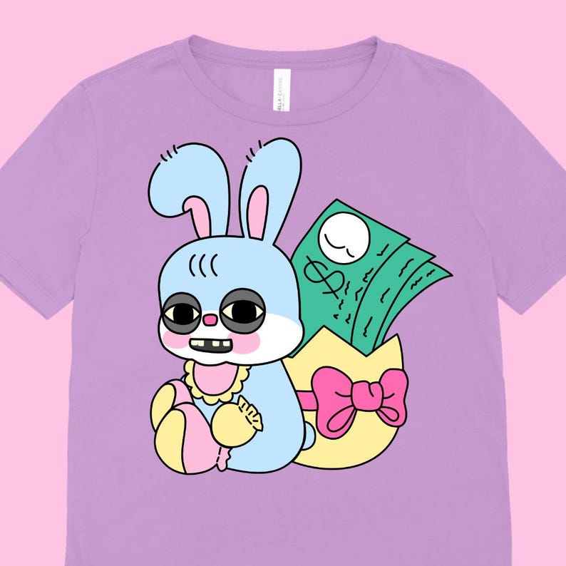 Funny Ugly Monster Rabbit Easter SVG PNG, Blue Bunny Love Ugg Svg, Gift ...