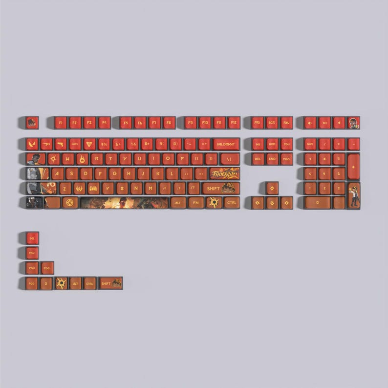 Raze Clove Reyna Anime Keycaps 108 Keys | ASA Profile PBT 5-side Dye ...