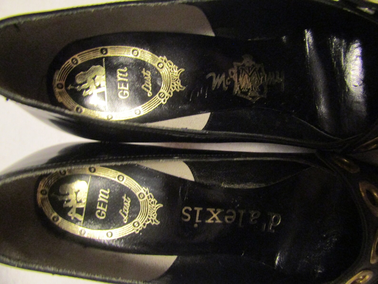 1960's Ladies BLACK PATENT Leather Chunk Heel Shoes With | Etsy