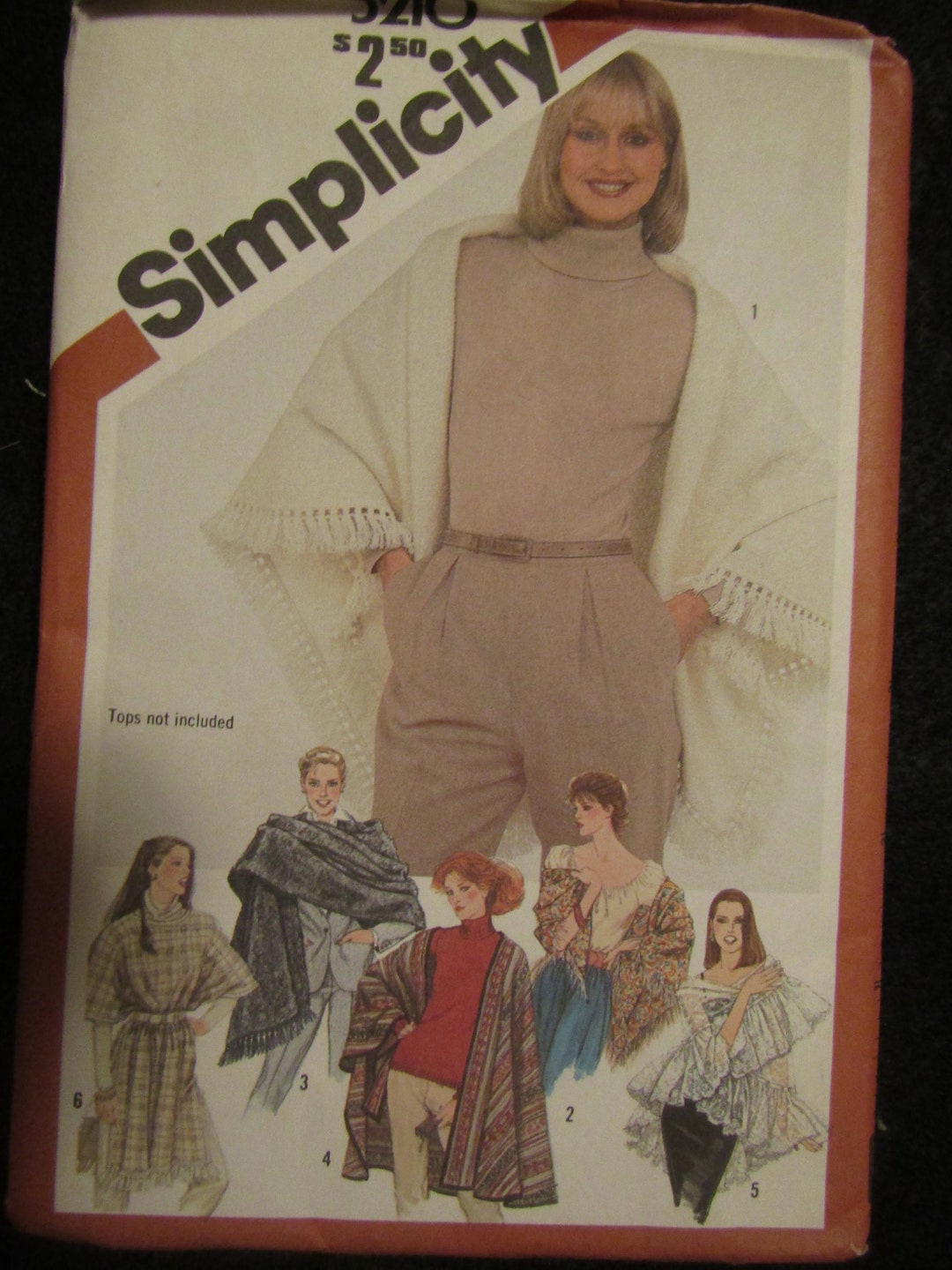 1981 Simplicity Set of SHAWLS and PONCHOS Pattern----one Size - Etsy