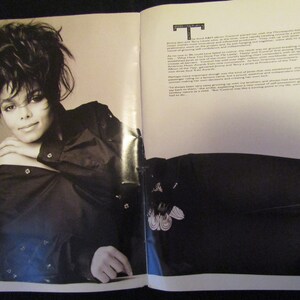 1990 Autographed JANET JACKSON "rhythm Nation" World Tour Program ...