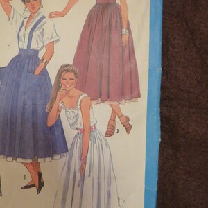 1984 Simplicity Two Size SKIRT/PETTICOAT Pattern----size 6 & 8 - Etsy