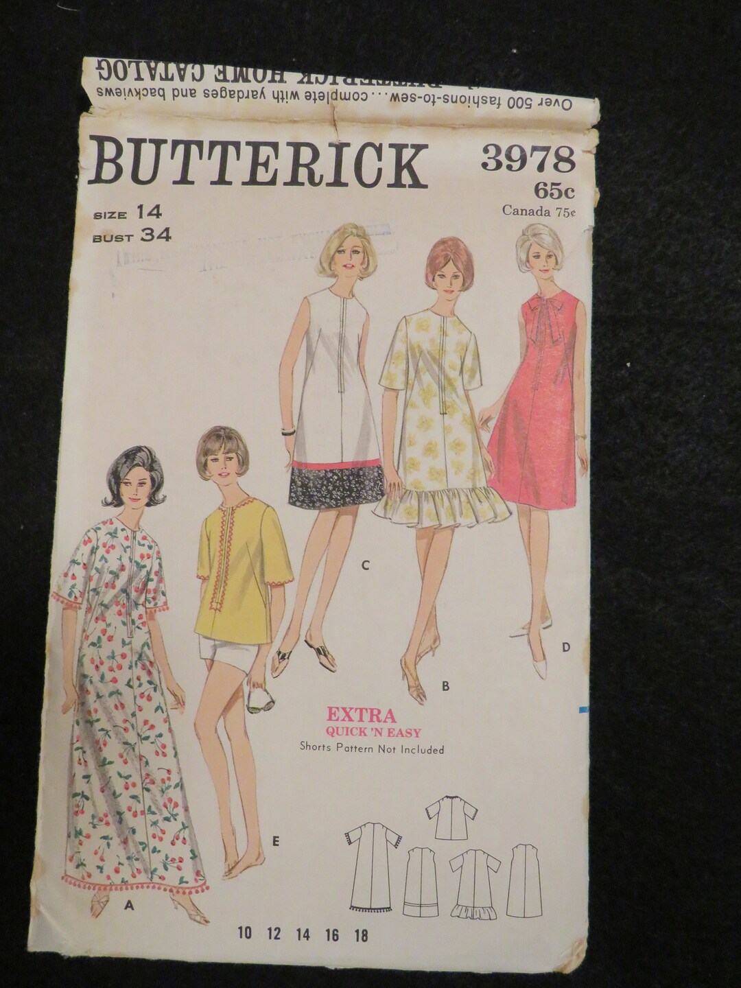 1960's Butterick BEACH-DRESS and Cover up Pattern----- Size 14 - Etsy