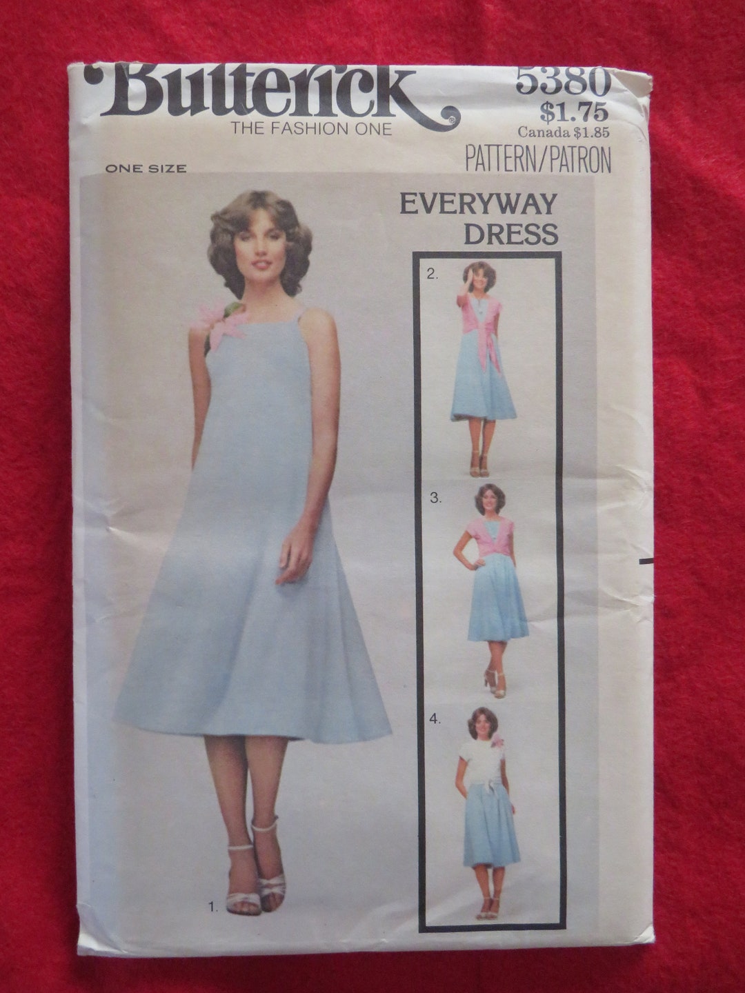 1970s' Butterick Pattern for Ladies "everyway Dress"-----one Size - Etsy