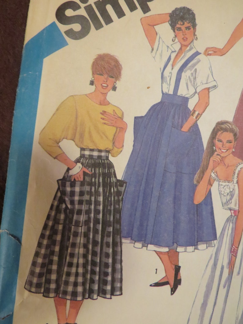 1984 Simplicity Two Size SKIRT/PETTICOAT Pattern----size 6 & 8 - Etsy
