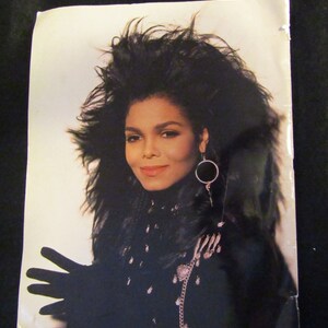 1990 Autographed JANET JACKSON "rhythm Nation" World Tour Program ...