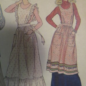 1975 VOGUE 4 View Misses APRON Pattern---size Medium - Etsy