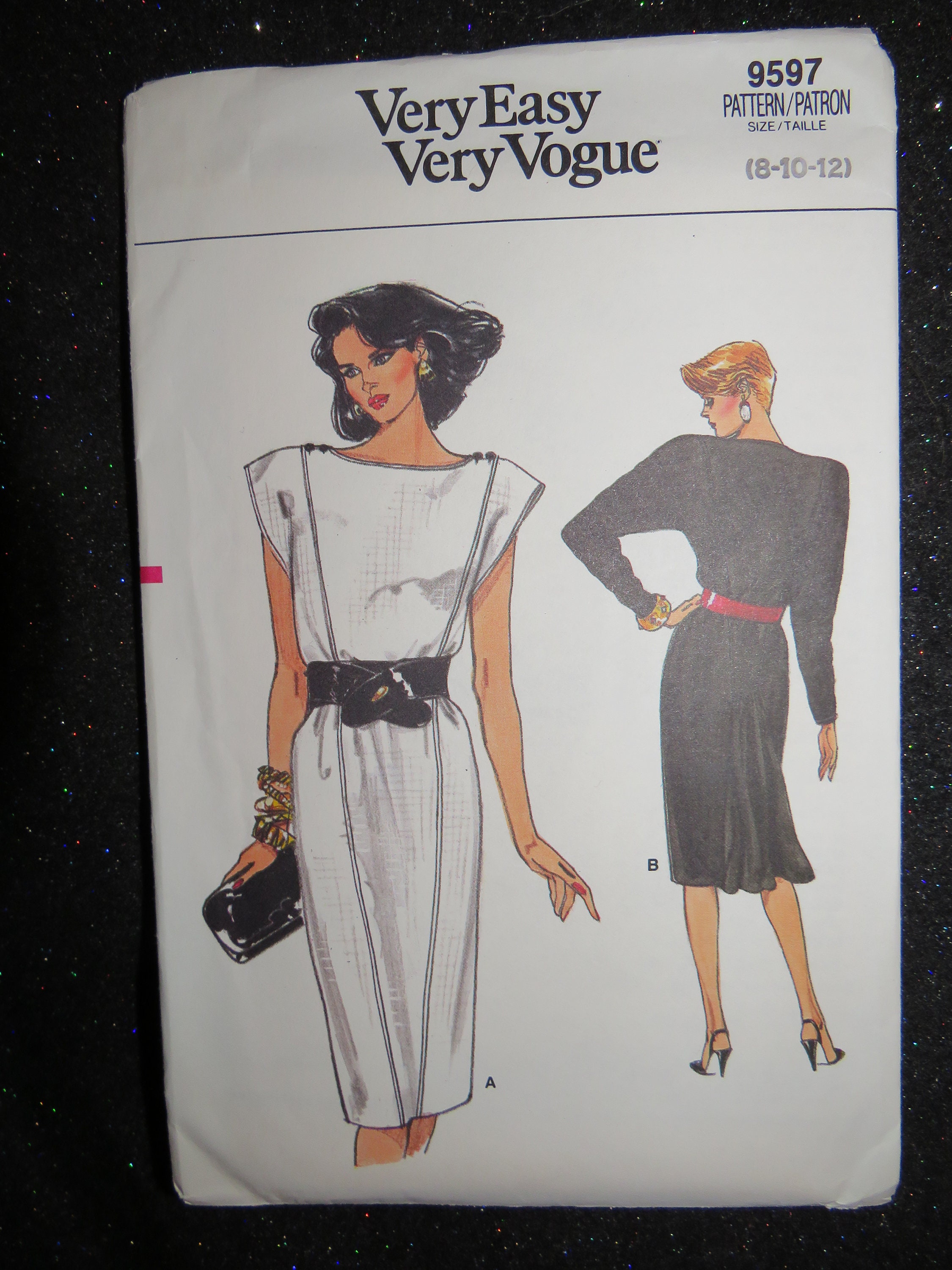 Sewing & Fiber Size 8-12 Vogue 9910 Misses' Loose Fitting Dress Sewing ...