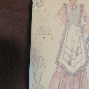 1975 VOGUE 4 View Misses APRON Pattern---size Medium - Etsy