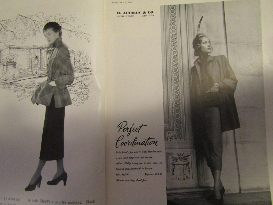 February 1 1949 VOGUE MAGAZINE Americana Number | Etsy