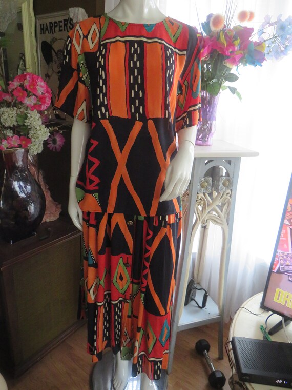 Vintage 90s skirt artsy - Gem