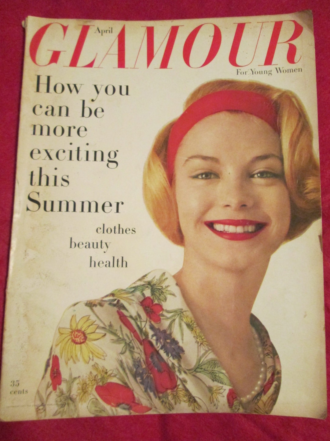 1957 April GLAMOUR Fashion MAGAZINE - Etsy