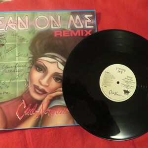 1987 Vinyl Record "lean ON Me" Remix by Club Nouveau - Etsy