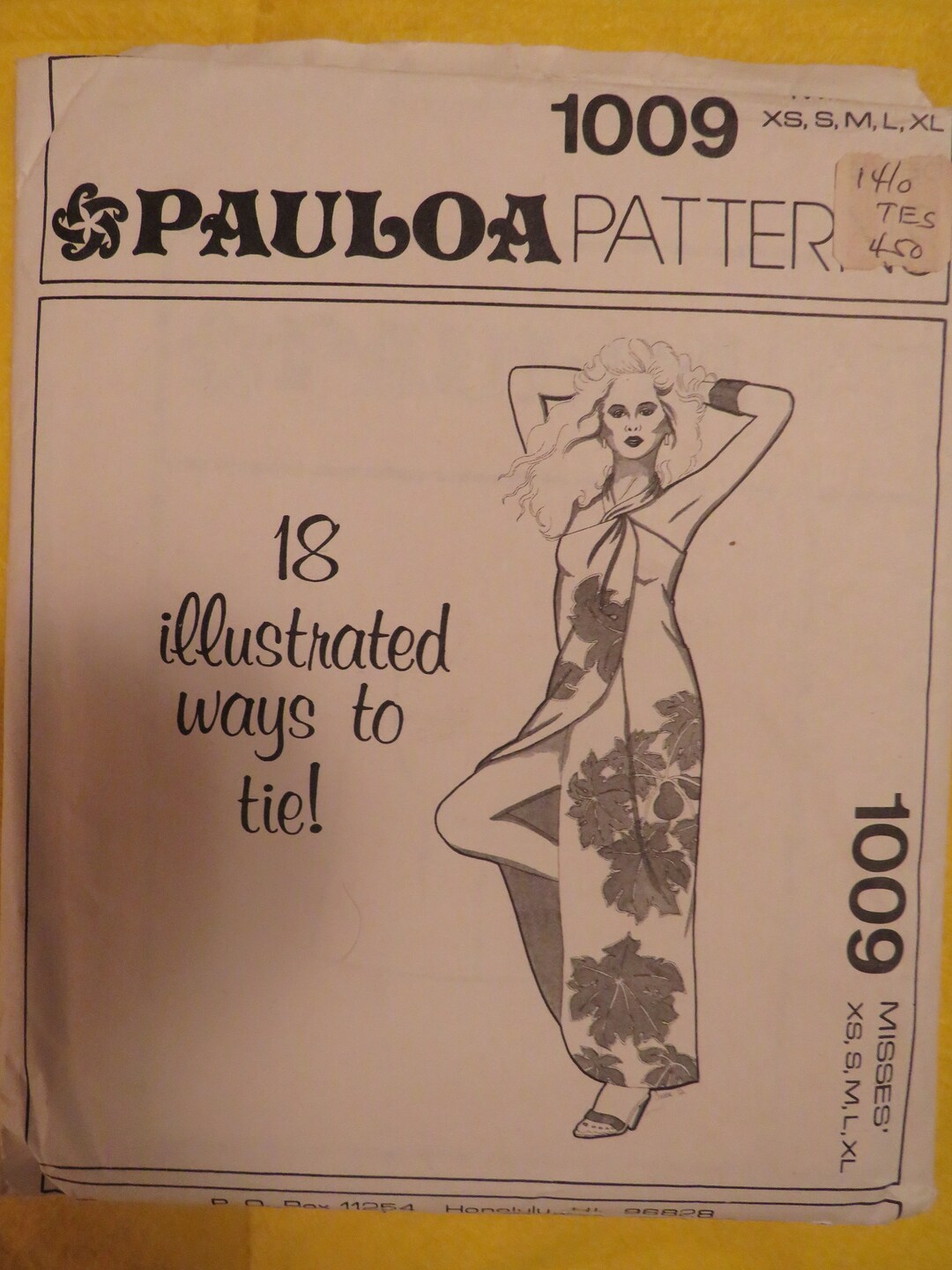 Vintage Pauloa Pattern 18 Ways Tie WRAP Dress---sizes XS to X L - Etsy