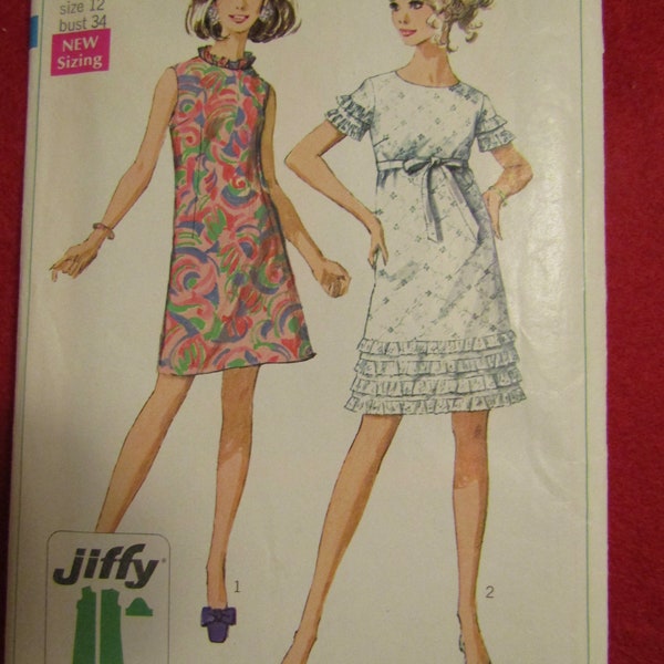 1968 Dress Pattern - Etsy