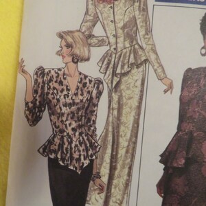 1987 Butterick TOP & SKIRT PATTERN #5885----size 8-10-12 - Etsy