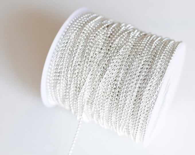 3' Silver Ball Chain - Silver Plated - Shiny - 2mm - 1 Meter - Jewelry ...