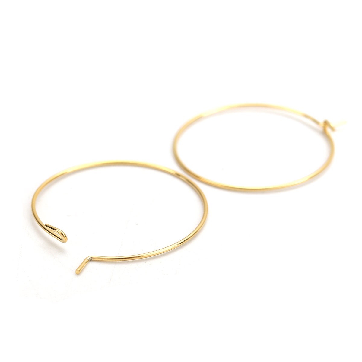 18k Gold Wine Rings 18K REAL Gold 25mm Earring Hoops 2 - Etsy