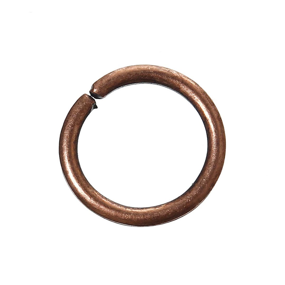 100 Copper Jump Rings - Open - 5mm - 1mm - 18 Gauge - Ships IMMEDIATELY ...