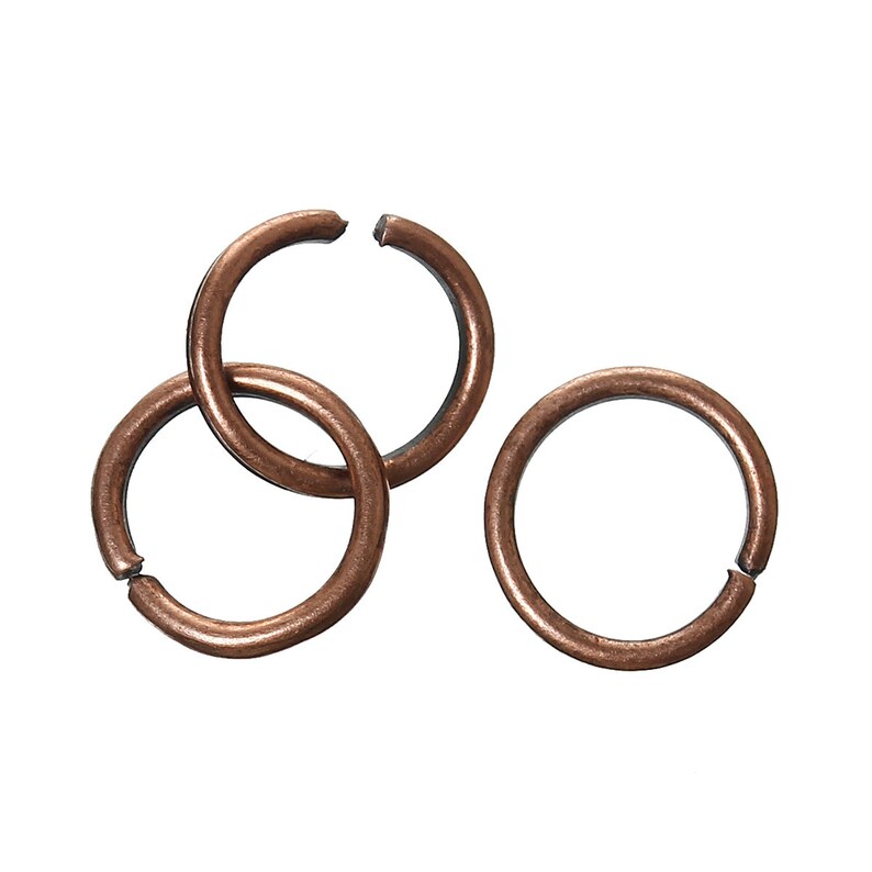 100 Copper Jump Rings Open 5mm 1mm 18 Gauge Ships - Etsy