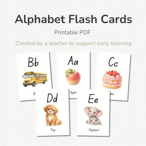Flashcards Printable | Alphabet ABC | Montessori Preschool Learning ...