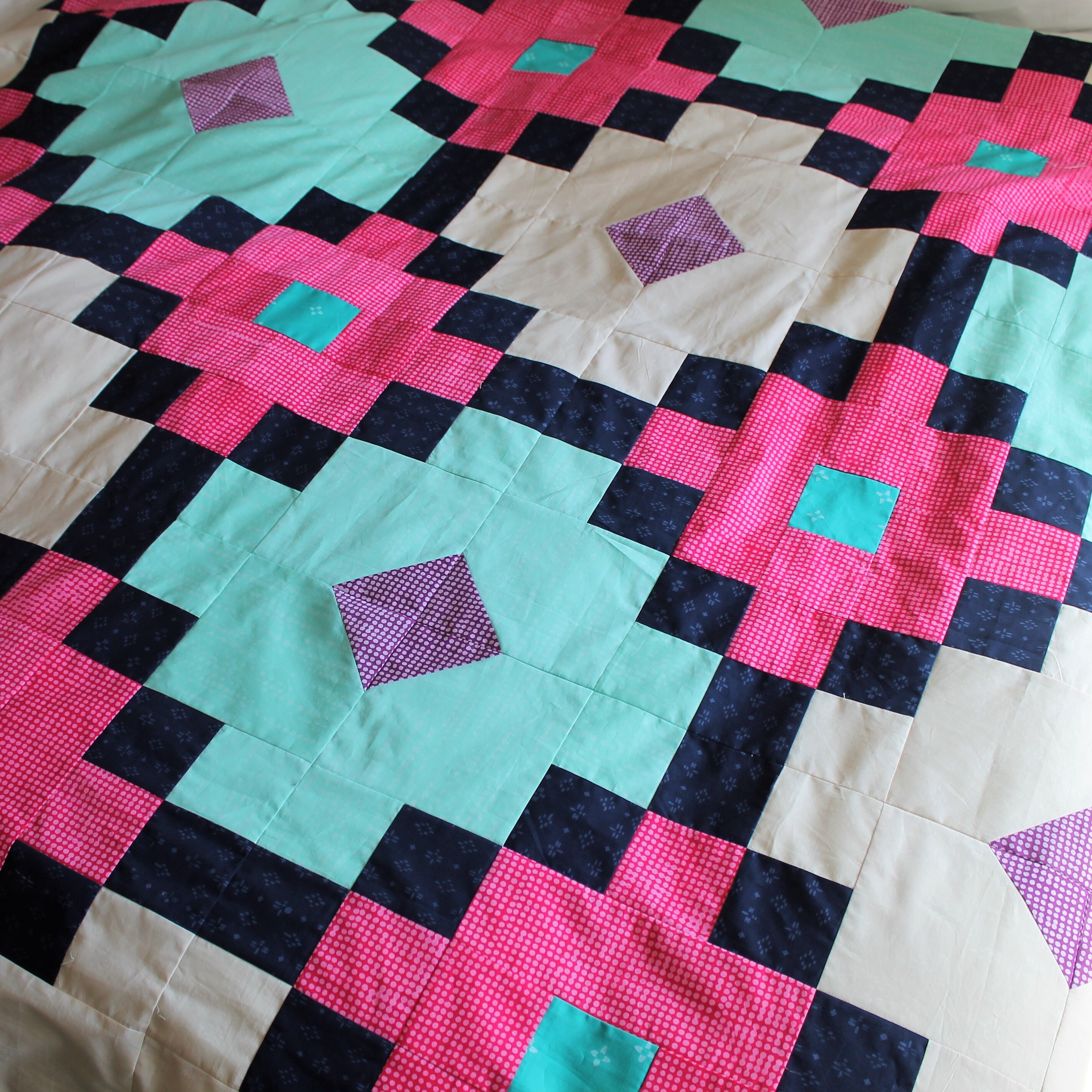 Sapphire Lane Quilt Pattern: Easy Big Block Design (digital PDF) - Etsy