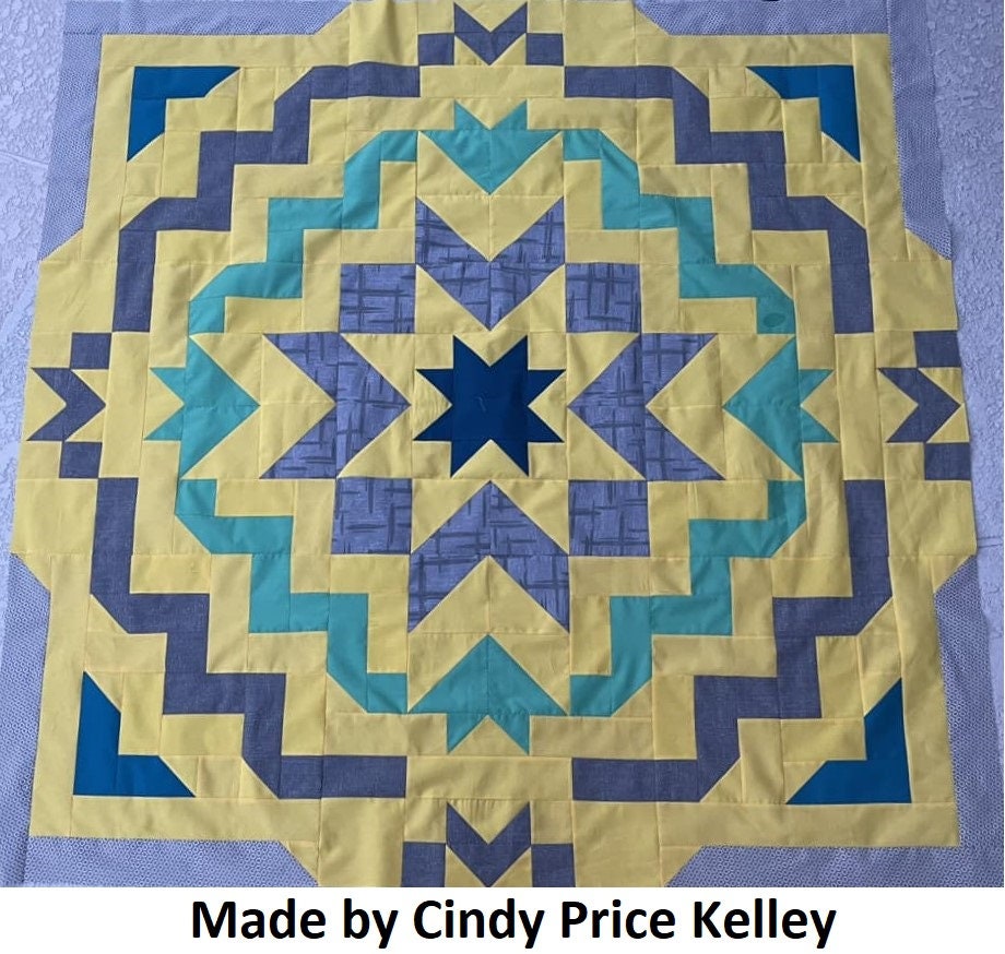 Seismic Impact Quilt Pattern: Modern Geometric Star Design (digital PDF ...
