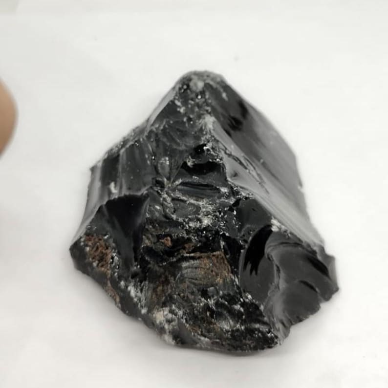 Buy Rough Black Obsidian Crystal Gemstone 700-800 Carat , Natural ...