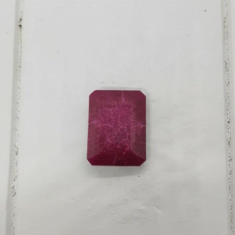 Buy Red Ruby Stone Emerald Cut 300-400CT, Gemstone for Engagement Ring ...