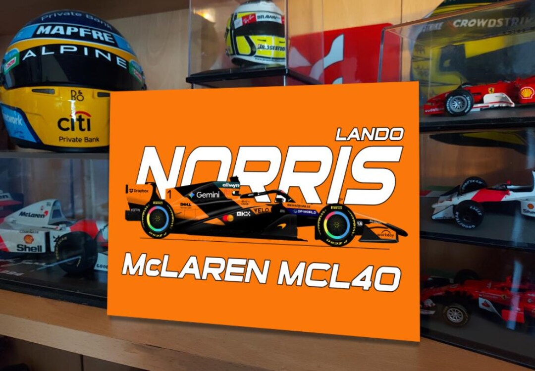 Lando Norris 2026 Mclaren MCL40 F1 Team Metal Sign F1 Gift - Etsy UK
