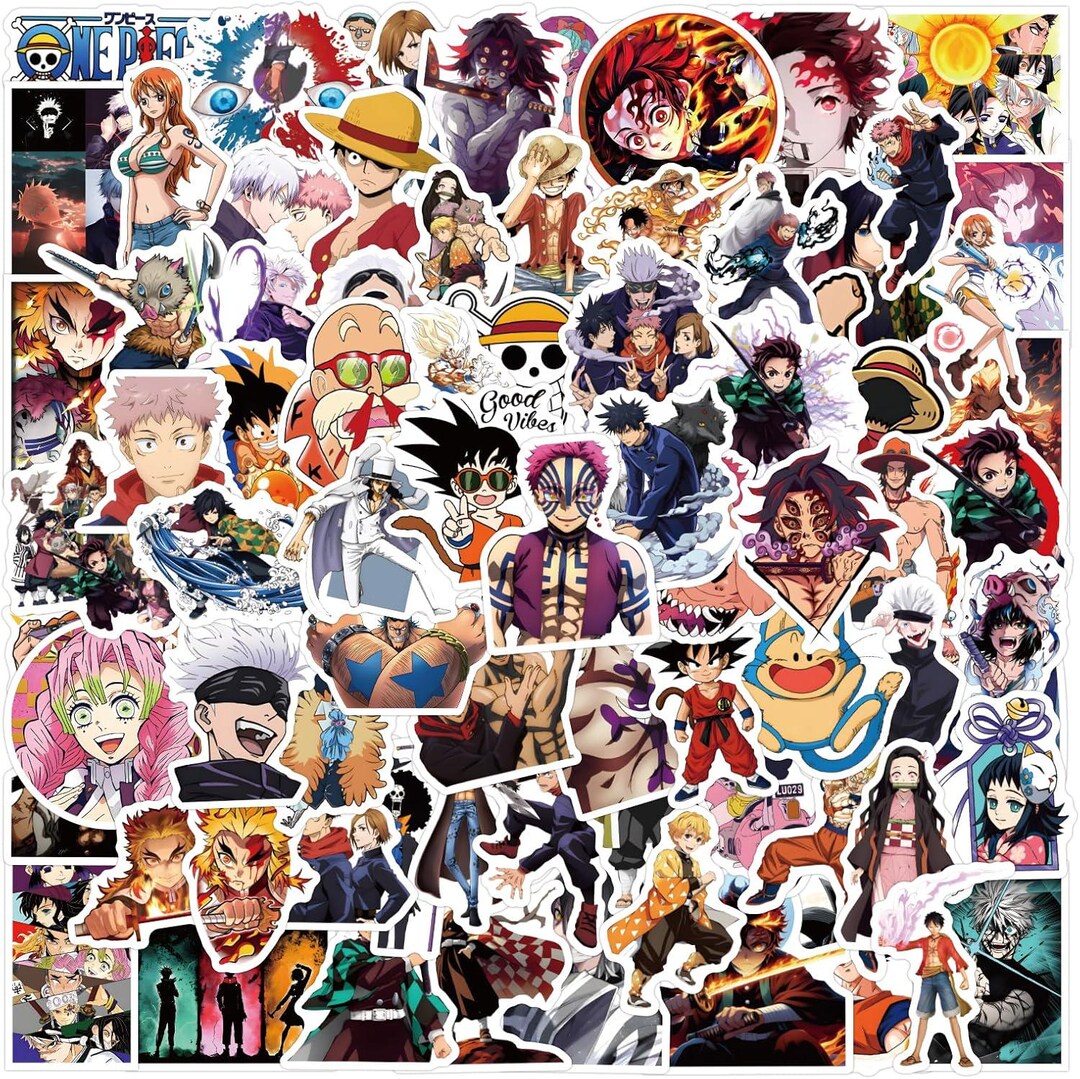 200 Pieces Mixed Anime Cartoon Character Stickers – Waterproof Vinyl ...