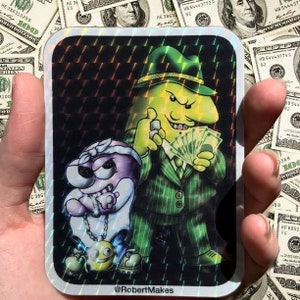 Gangsta Friends Prismatic Sticker - Etsy