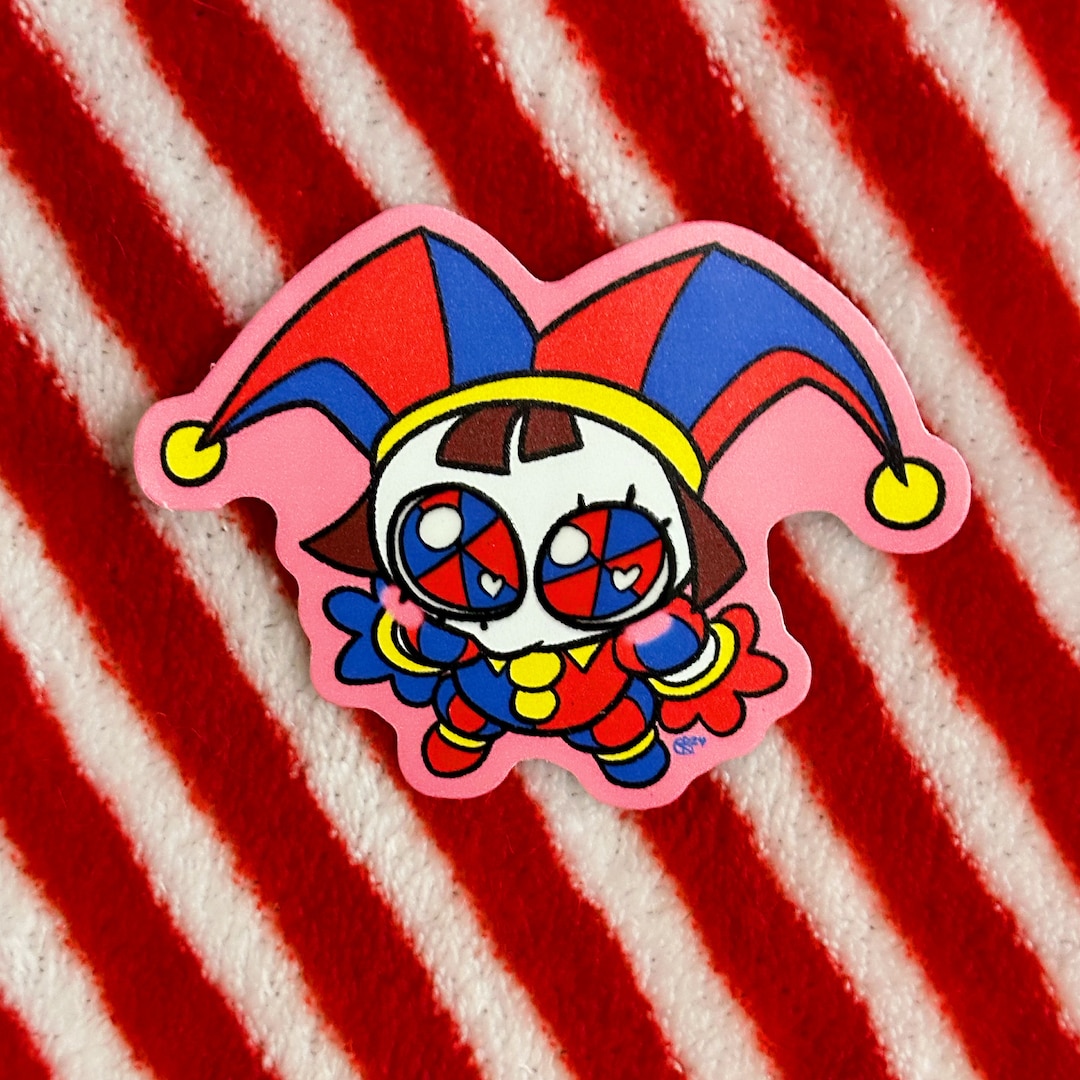 Pomni Meme Raised Sticker - Etsy