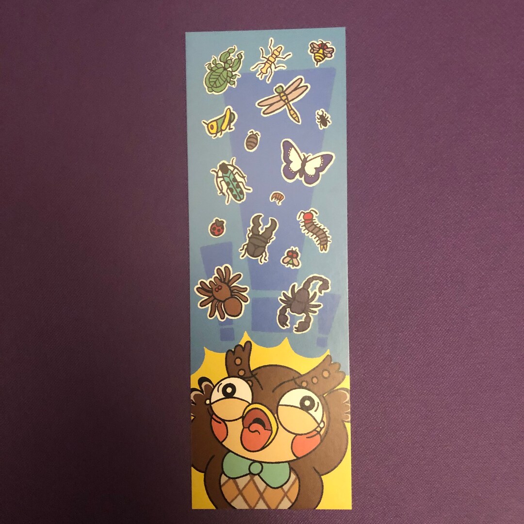 ACNH Blathers Bug Bookmark (2x) - Etsy