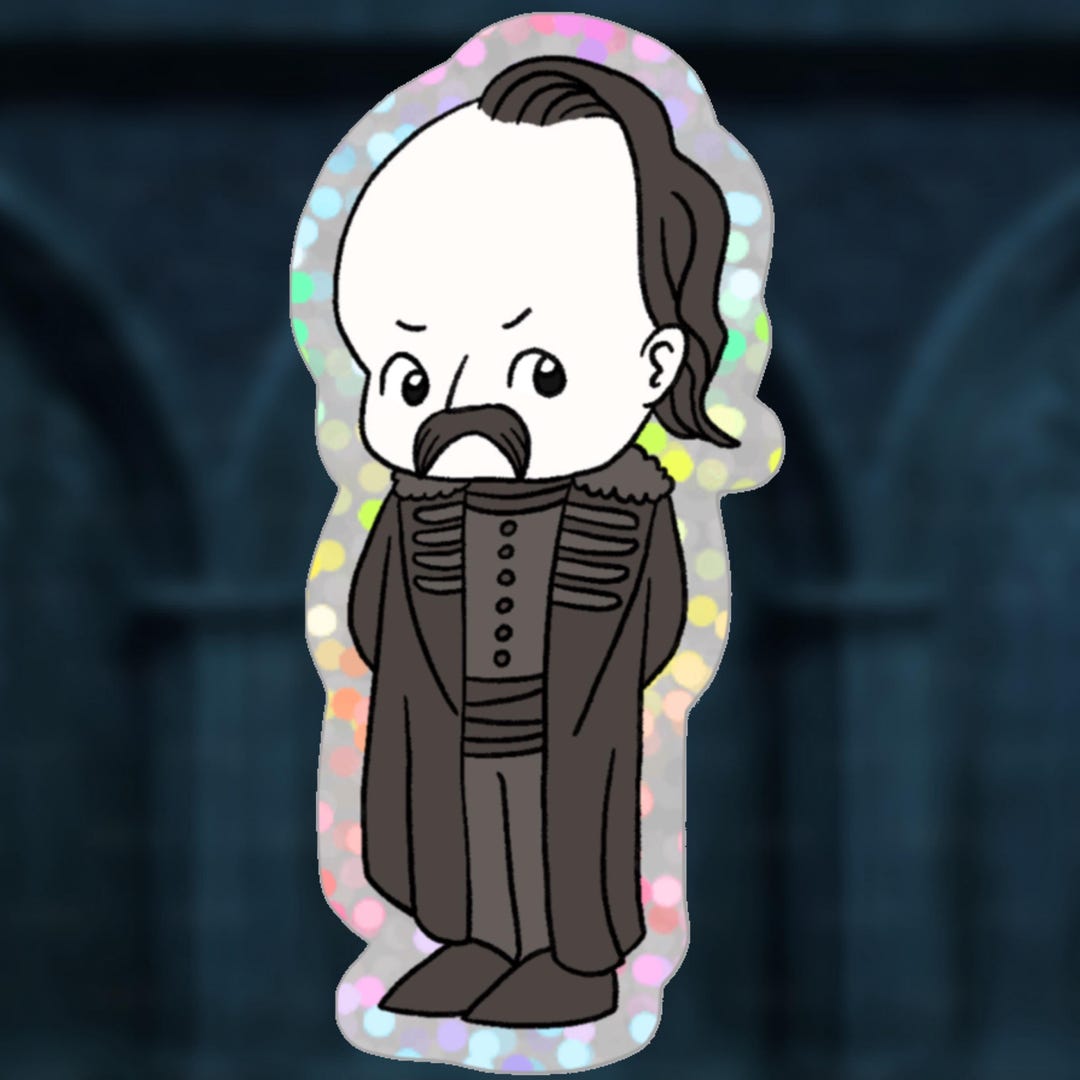 Kewpie Gothic Vampire Glitter Sticker - Etsy