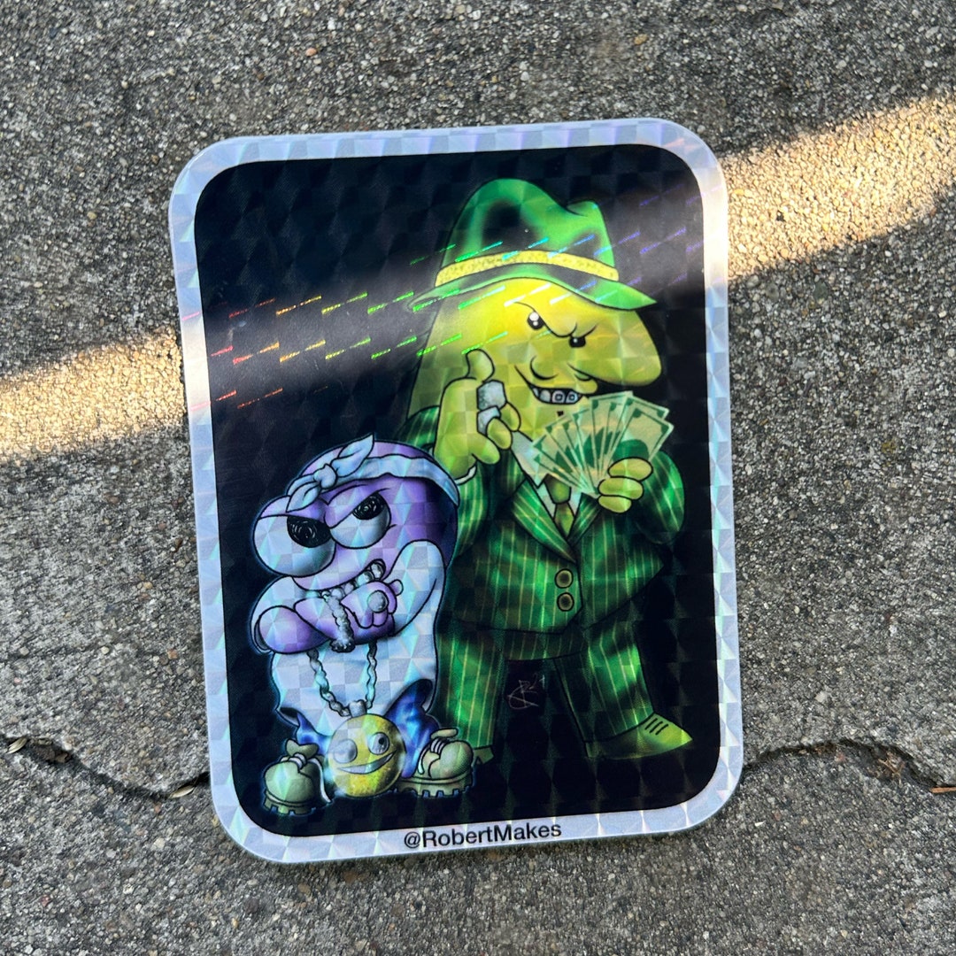 Gangsta Friends Prismatic Sticker - Etsy