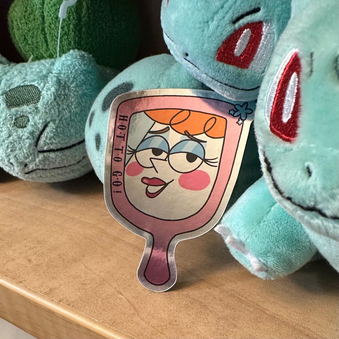 Hot to Go Dexter Mirror Sticker - Etsy