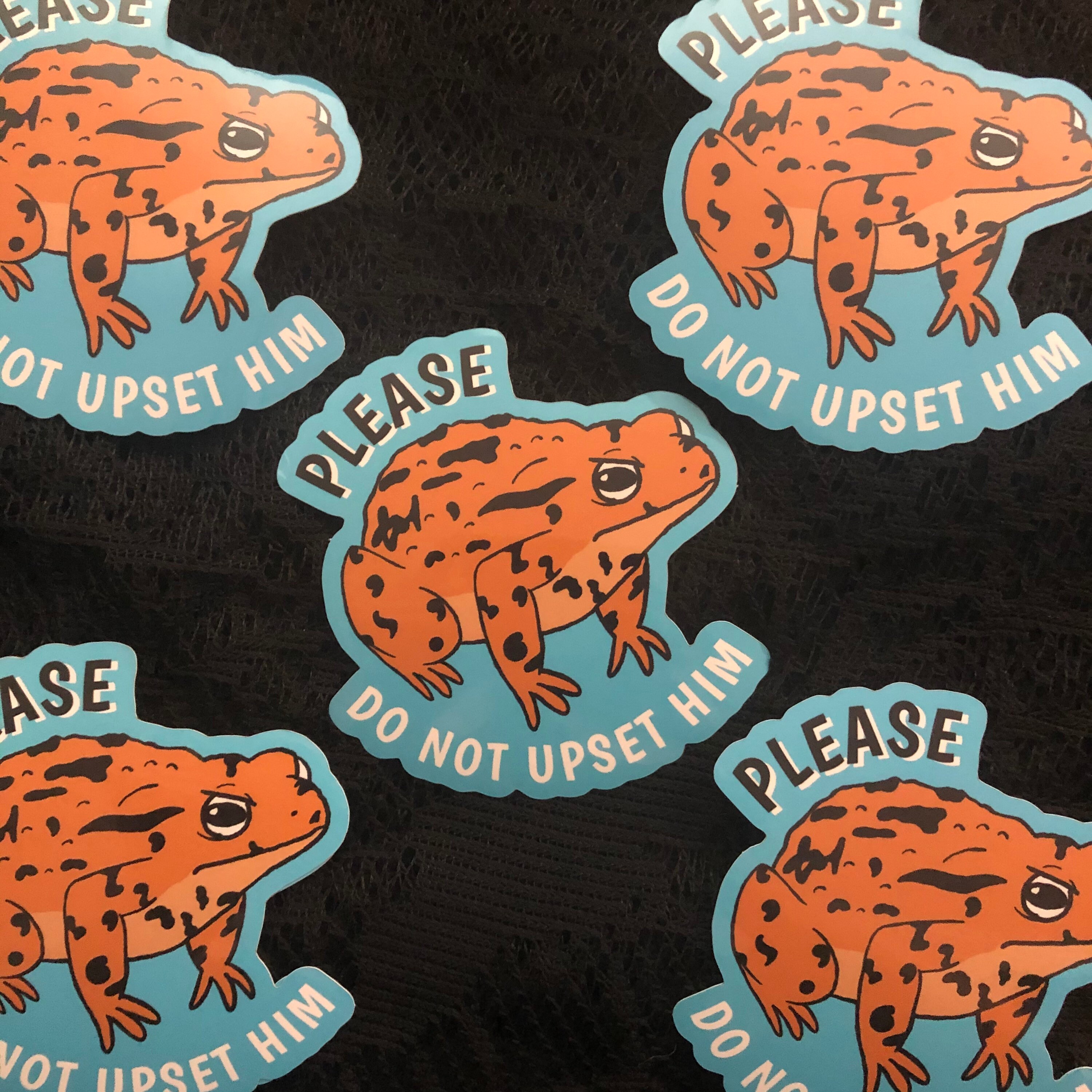 Angry Toad Sticker - Etsy