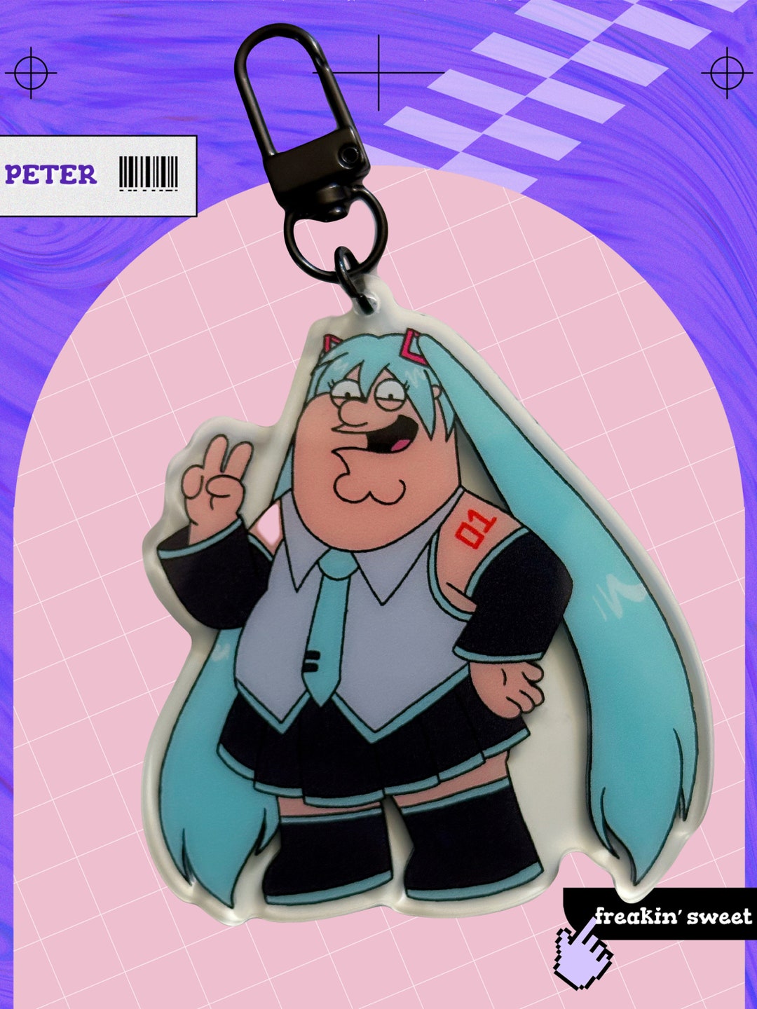 Peter Miku Acrylic Keychain / Charm - Etsy